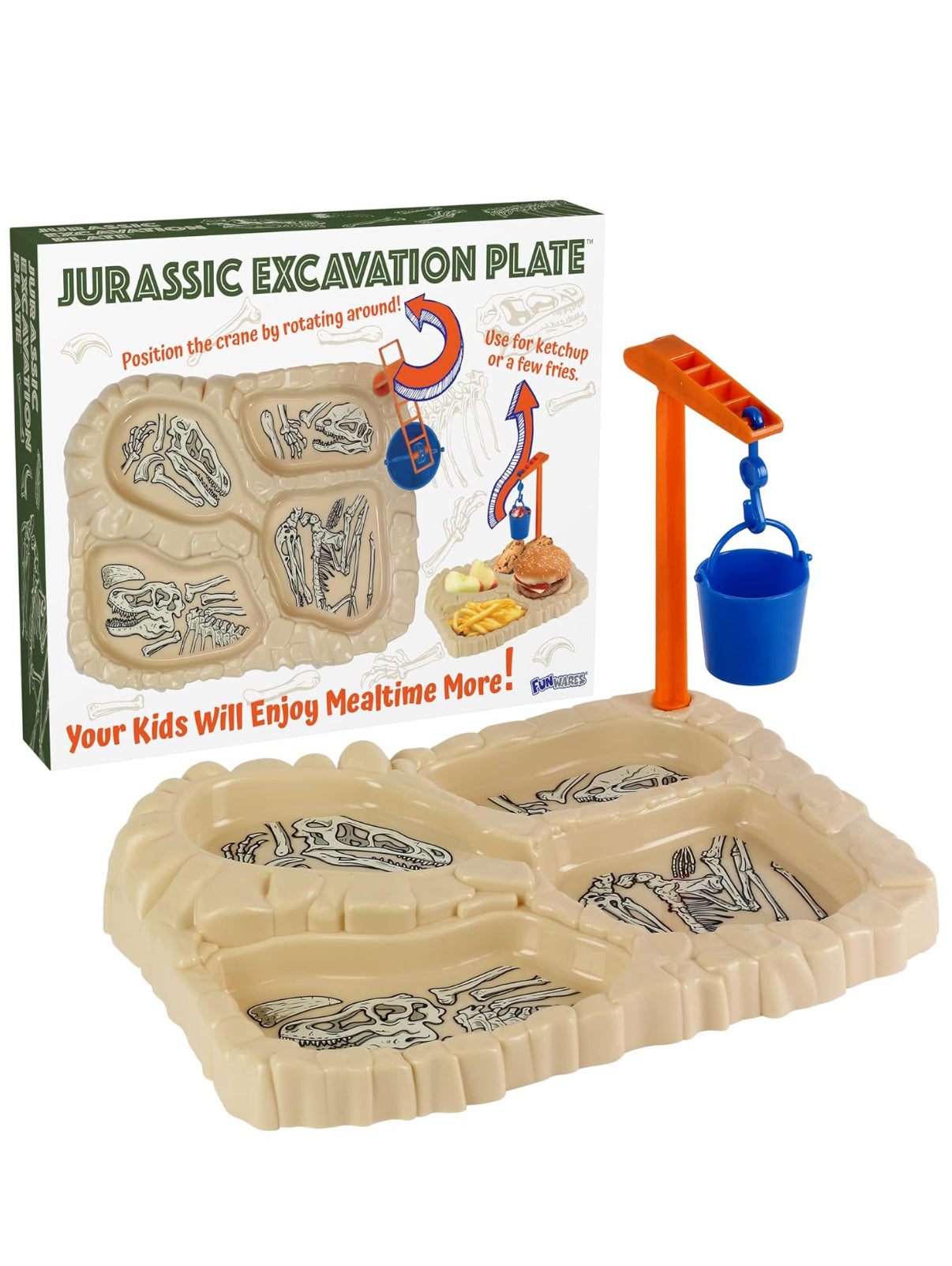 (PREORDER) Funware Trex Excavation Plate – The Children Collective